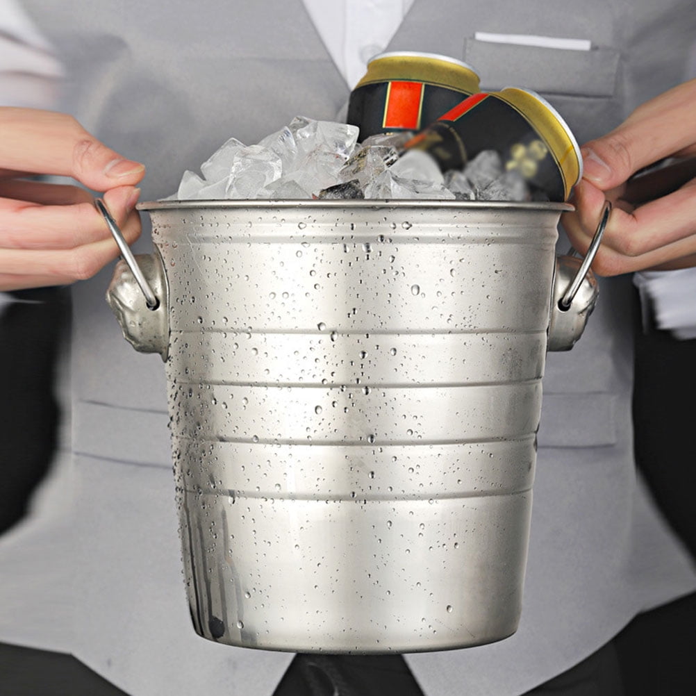 Milisten Ice Container for Party Stainless Steel Chilling Bucket Adults ...