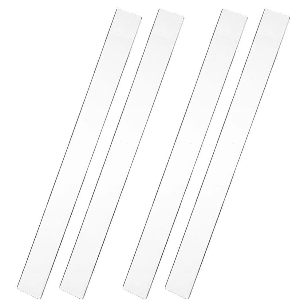 Milisten Pastry Guide Sticks Acrylic Baking Home Bakers 2 Pairs 11.6x1 ...