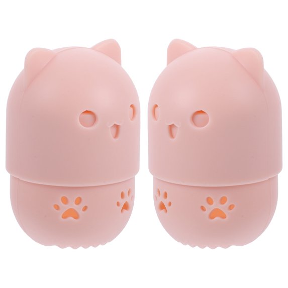 Milisten 2 Pcs Beauty Egg Storage Box Powder Case Makeup Sponges Holder ...