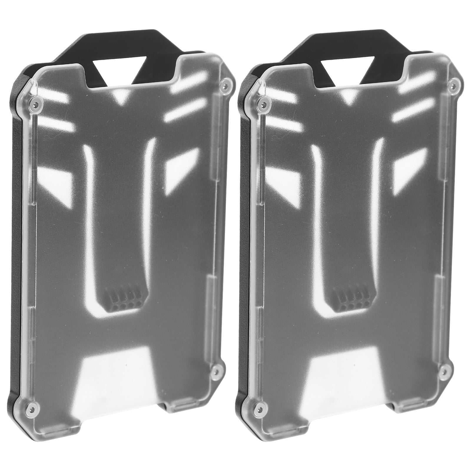 Milisten 2 Pcs Card Holder Sleeve Nurse Id Badge Sleeves Holders Black ...