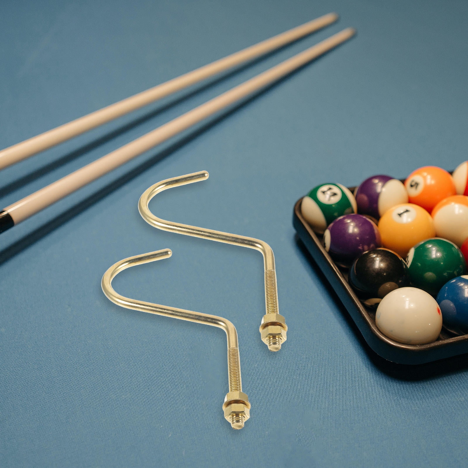 Milisten 2 Pcs Holder Hook Billiard Table Copper Room Organization ...
