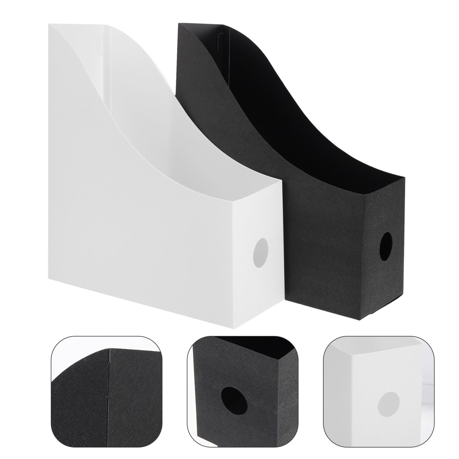 Milisten 2 Pcs Holders File Rack Desktop Book Organizer Magazine Holder ...