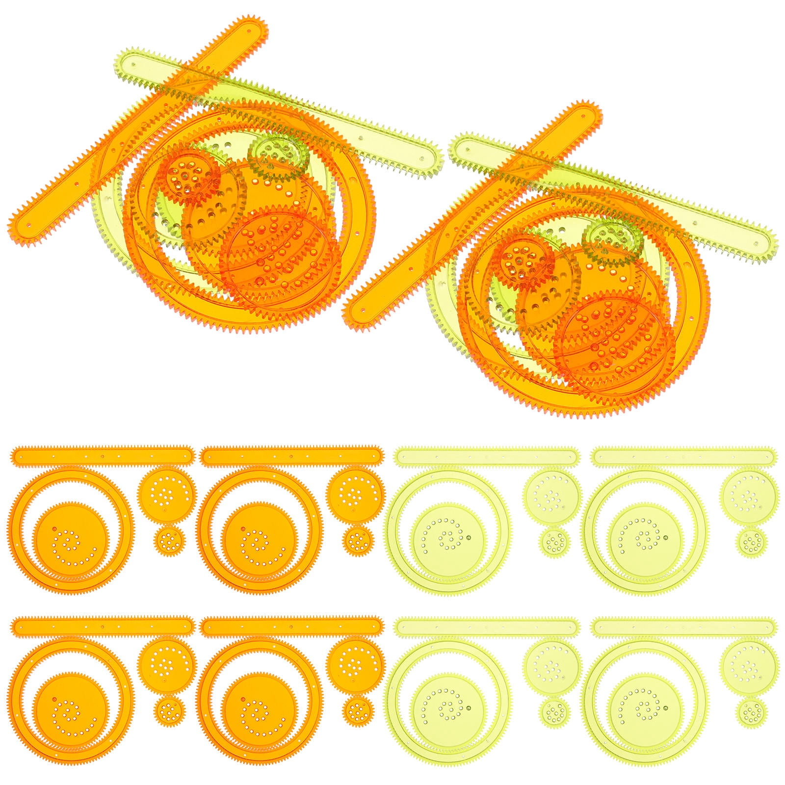 Milisten 2 Sets Shape Stencils for Kids Scratch Paper Drawing Toys DIY ...