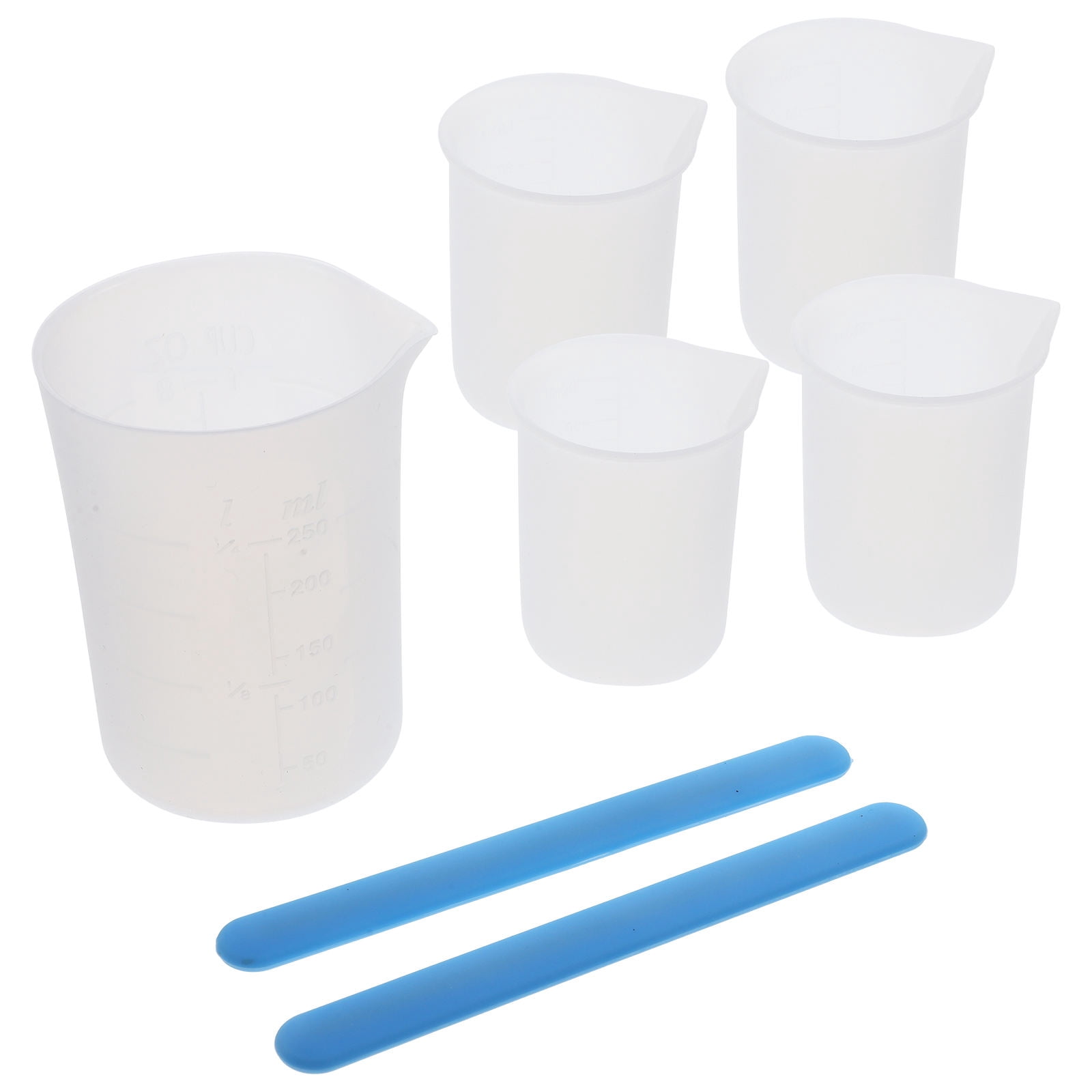 Milisten 2 Stir Sticks Epoxy Cups for Mixing and in Art Making Assorted ...