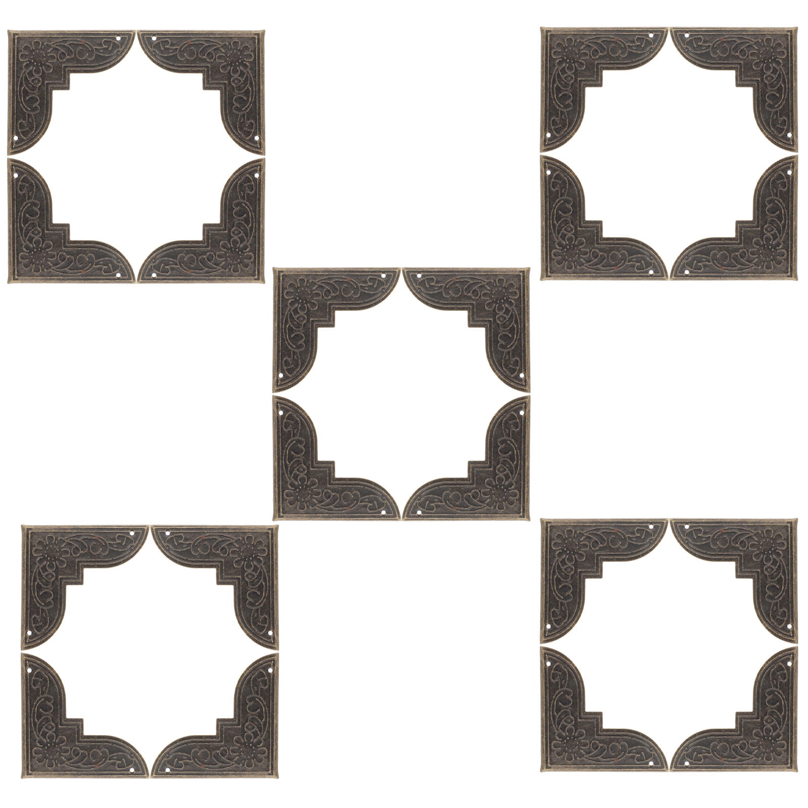 Milisten Protective Guards for Jewelry Box Iron 20Set 1.73X1.73X0.35In ...