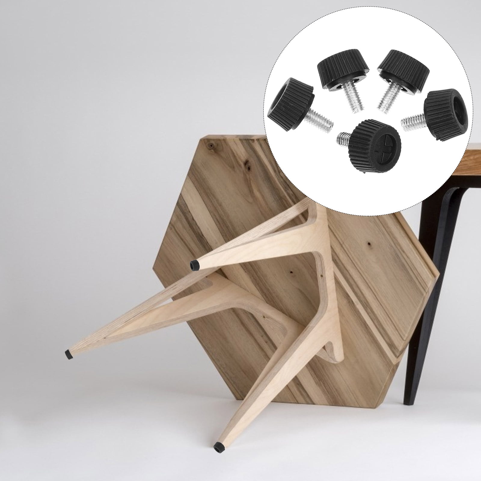 Milisten 20Pcs Black Furniture Levelers for Uneven Floors Restaurant ...