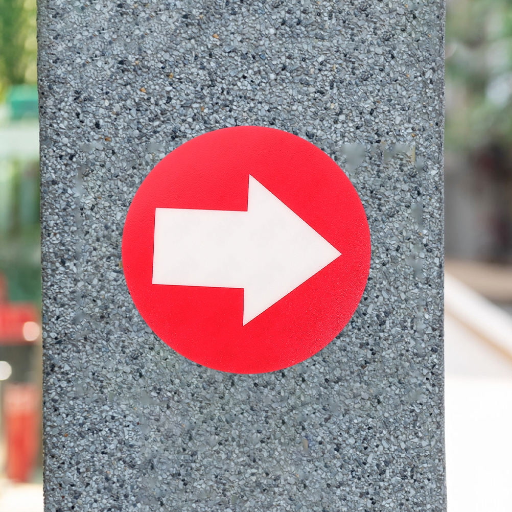 Milisten PVC Reflective Arrow Direction Signs Vibrant Fluorescent for ...