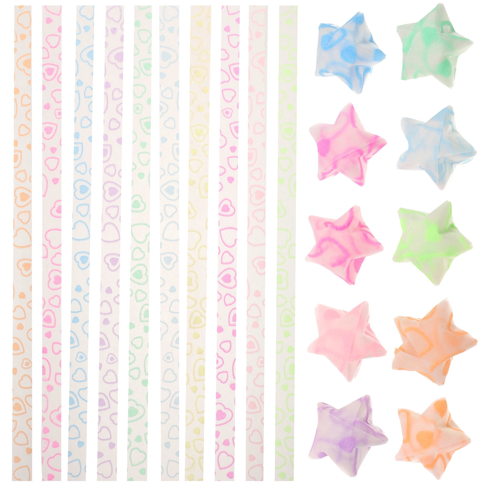 Milisten 210pcs Assorted Color Star Folding Paper for Crafts, Origami ...
