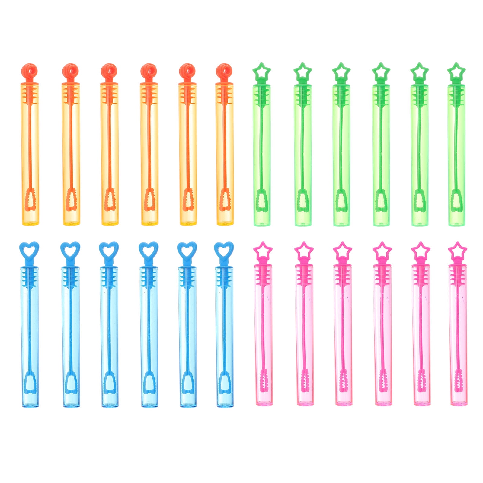 Milisten 24 Pcs Assorted Color Bubble Wands for Kids Plastic Fun for ...