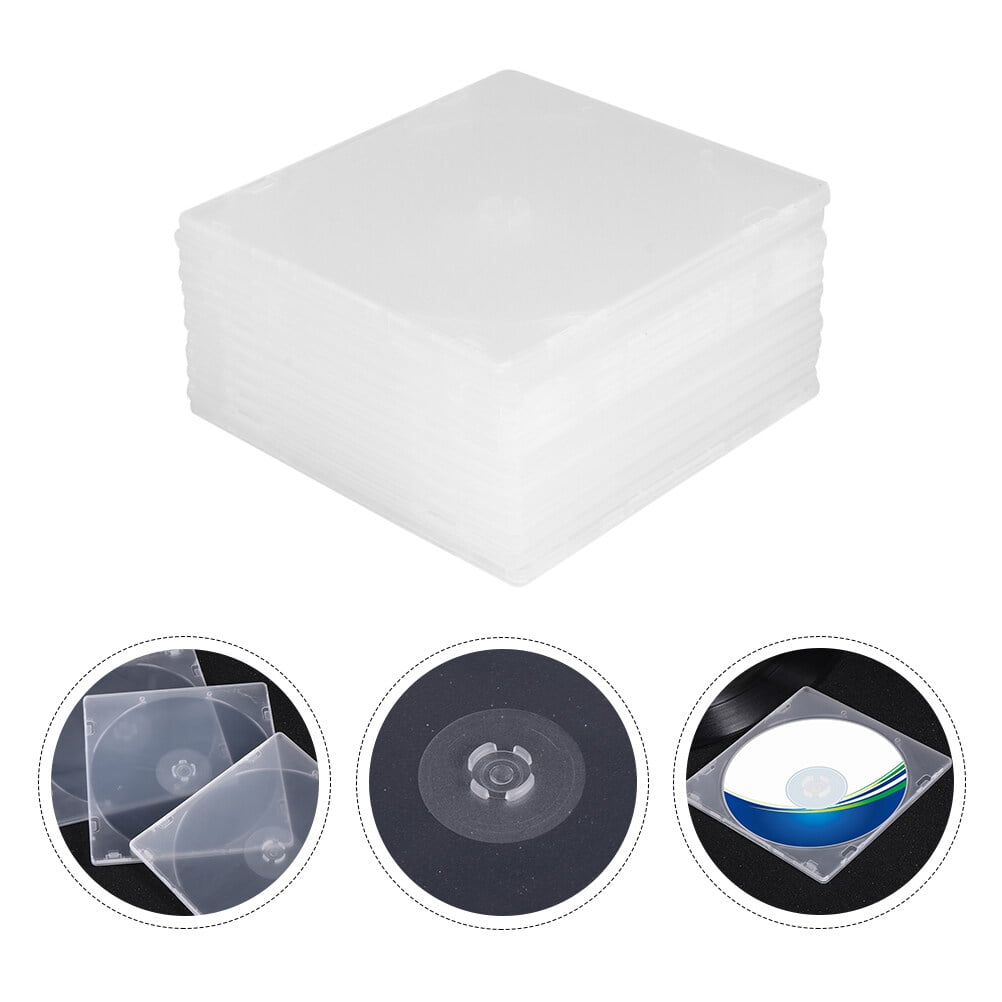 Milisten 25Pcs White Plastic DVD Holder for Home Cinema and Music ...