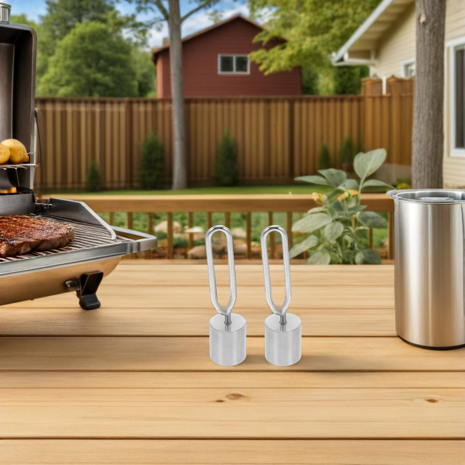Milisten 2Pcs Bbq Rotisserie Counterweight Stainless Steel for Heavy ...