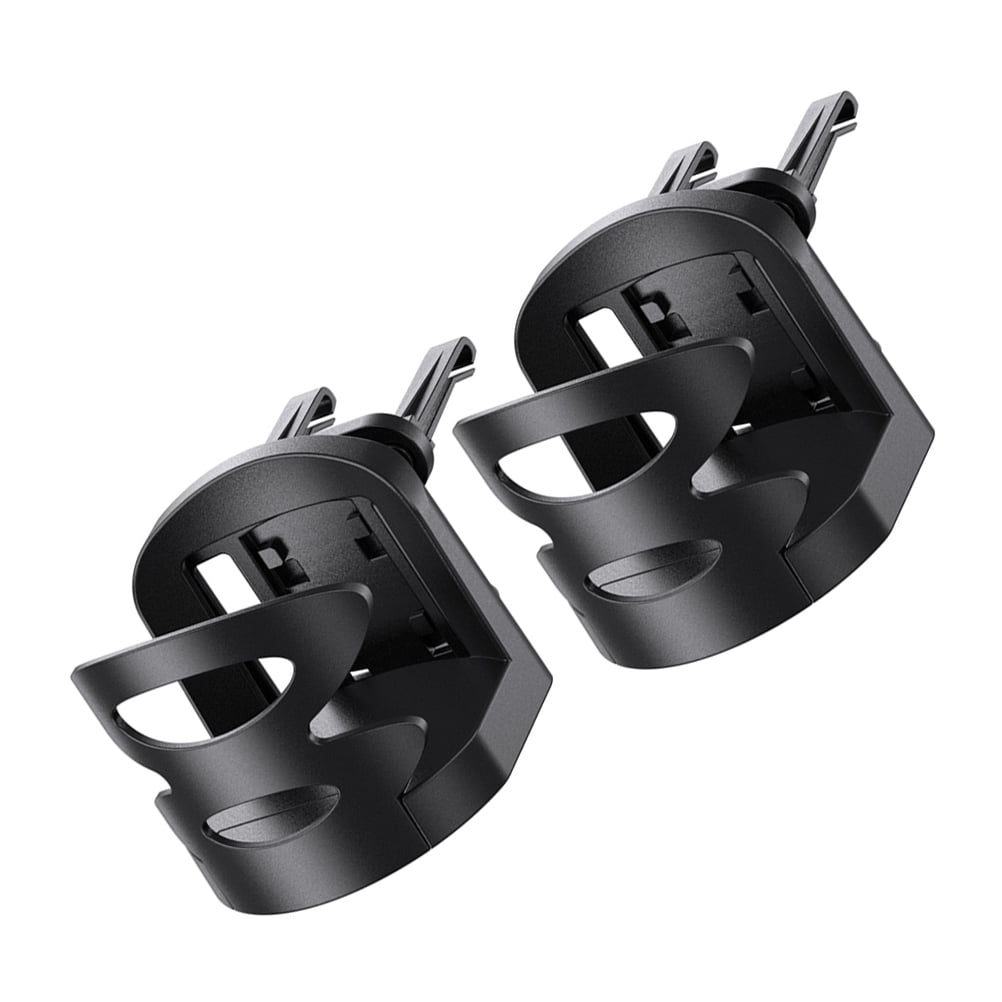 Milisten 2Pcs Black ABS Rectangular Cup Holder for Car Vent Keeps Car ...