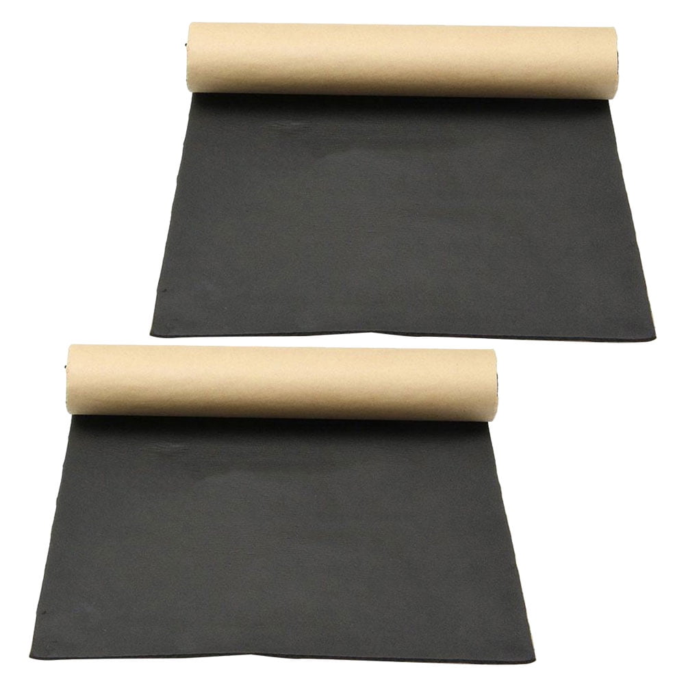 Milisten 2Pcs Black Rubber and Plastic Sound Deadener Mat For Vehicle ...