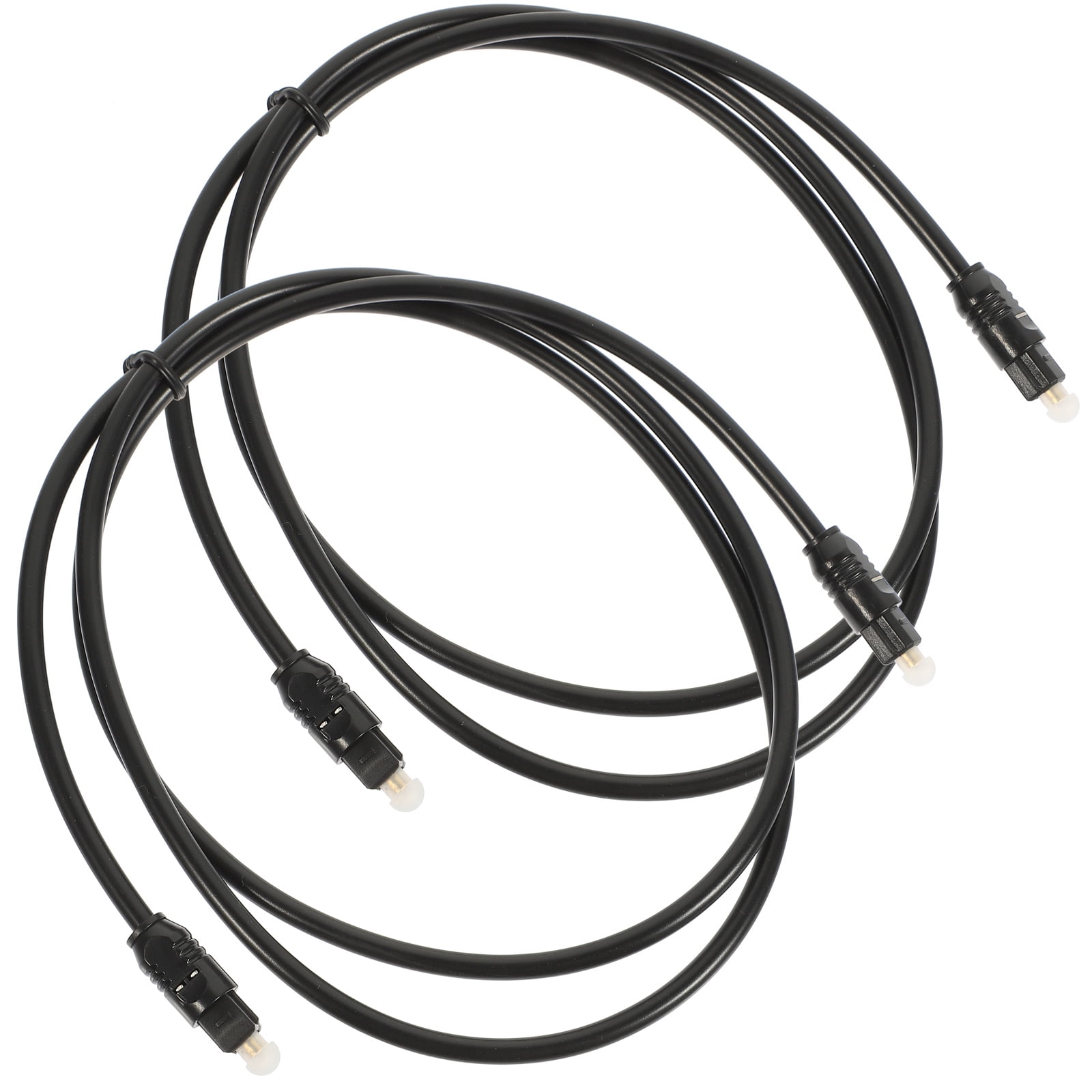 Milisten 2Pcs Digital Optical Audio Cable Black Male to Male Cord for ...