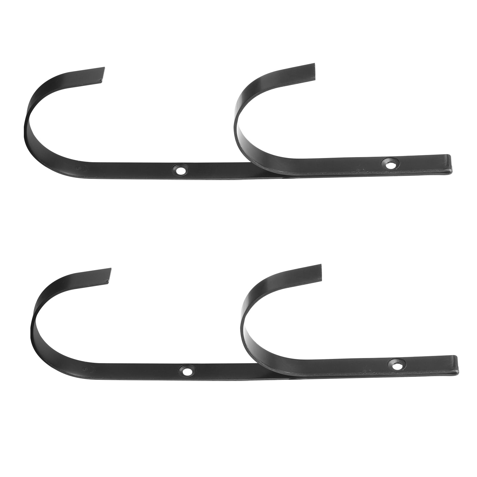 Milisten 2Pcs Hanger Pole for Poles Multi-use Storage Black Iron Double ...