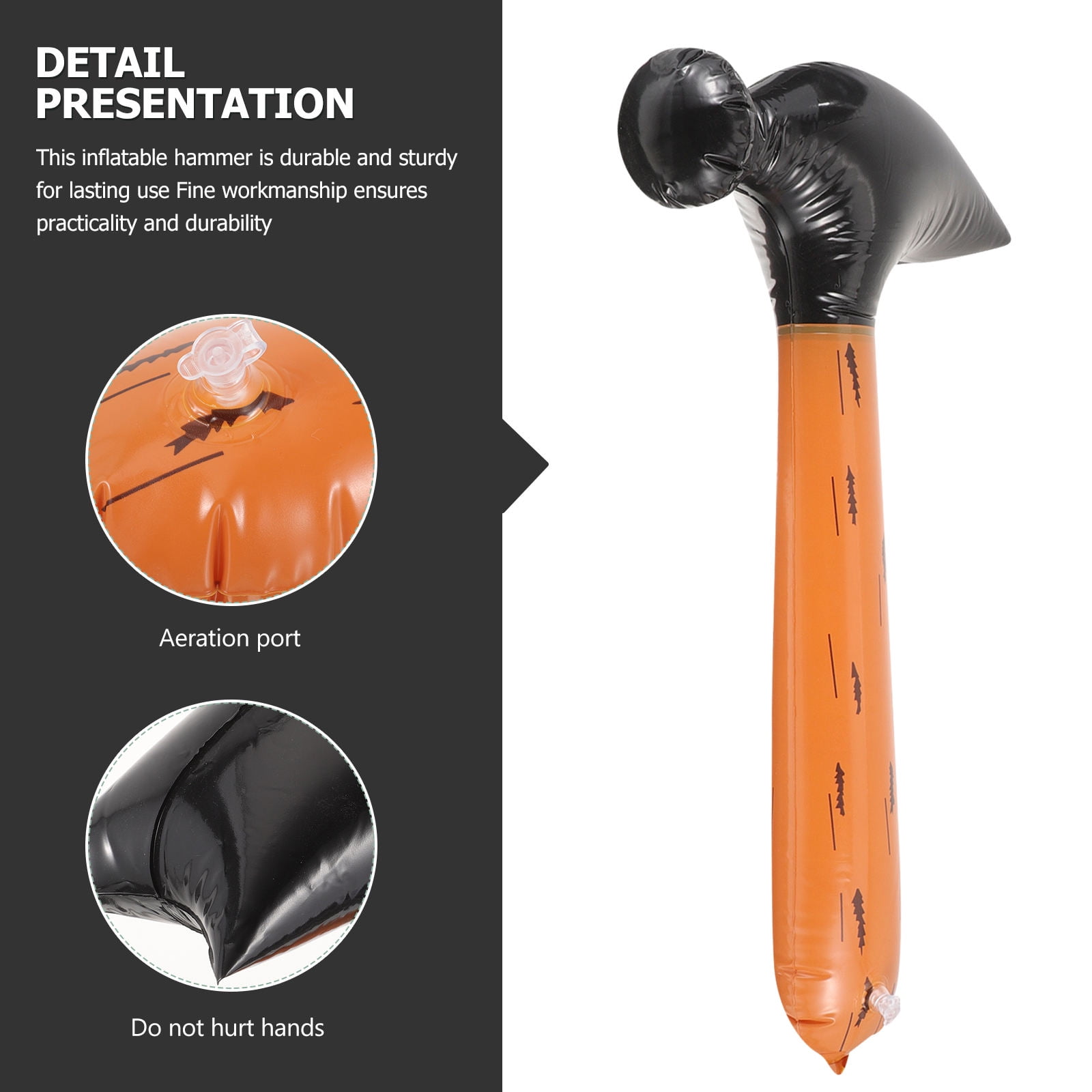 Milisten 2Pcs Inflatable Hammer Toys Assorted Color Realistic yet Funny ...