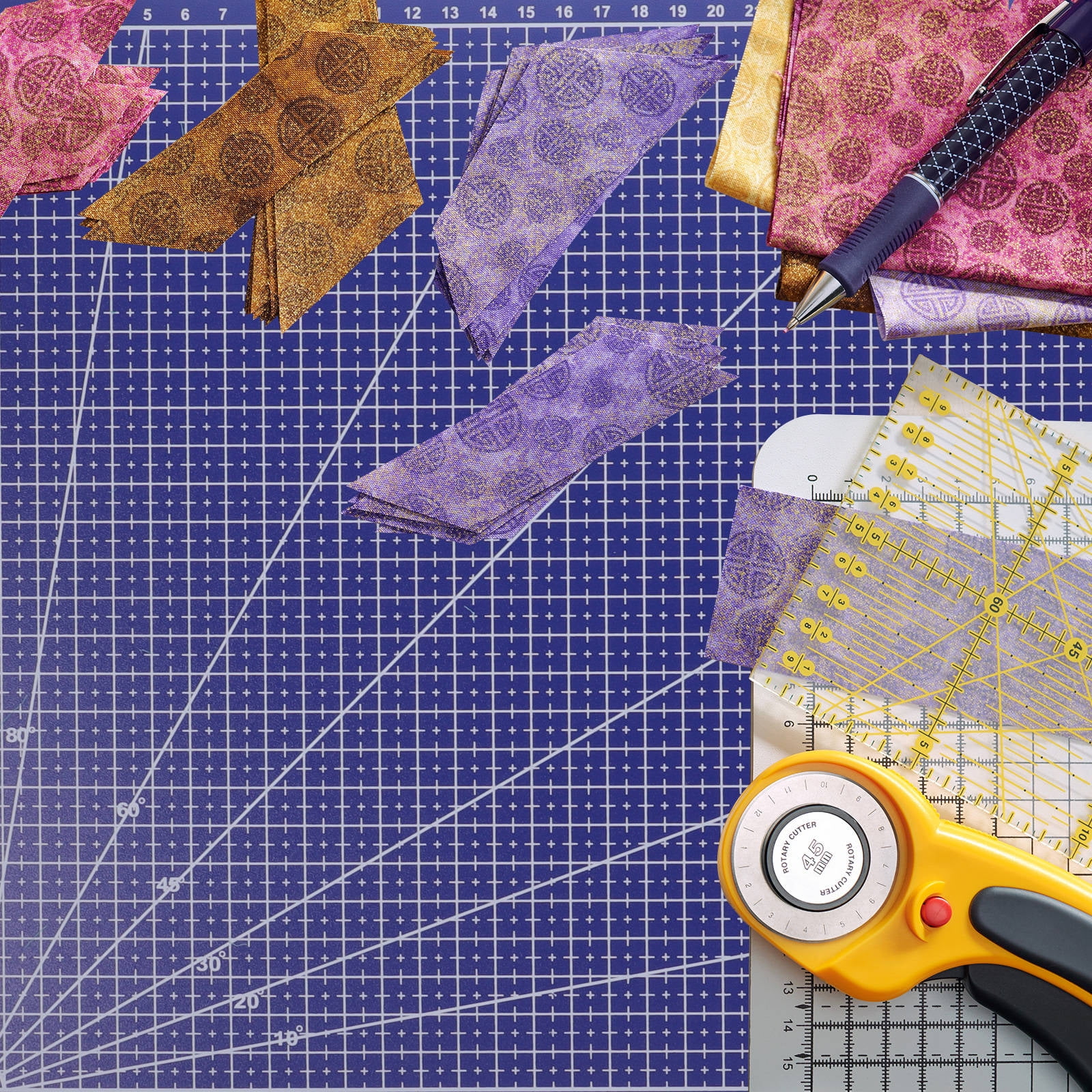 Milisten Art Carving Cutting Mats PP 2Pcs for Handicraft Projects Blue ...