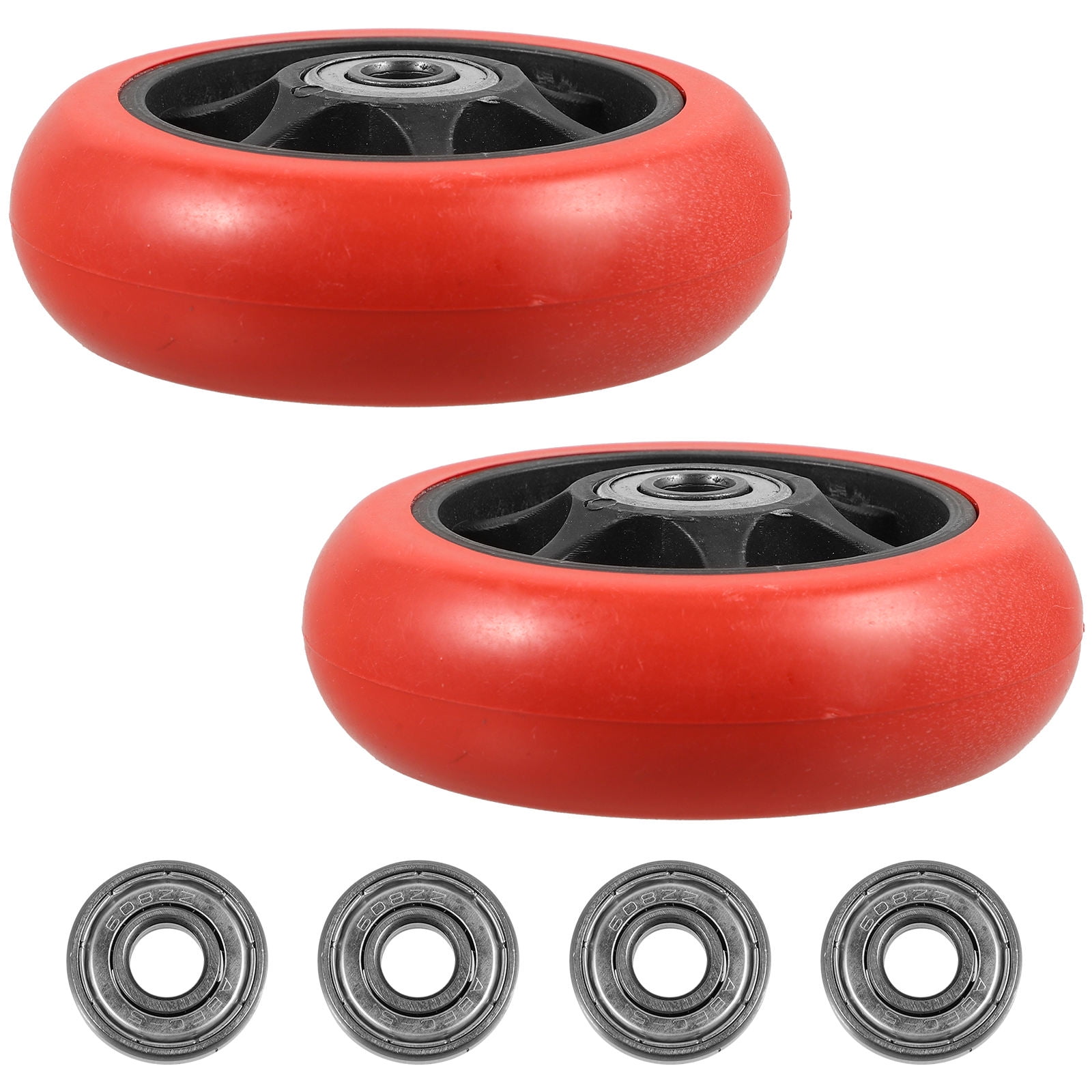 Milisten 2Pcs PVC Cart Wheel Caster for Hand Trucks Trolleys Cargo ...