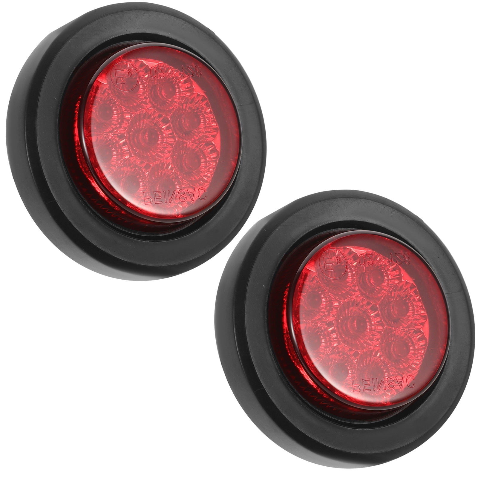 Milisten 2Pcs Red Round ABS Car Tail Lights for Conditions Car Rear ...
