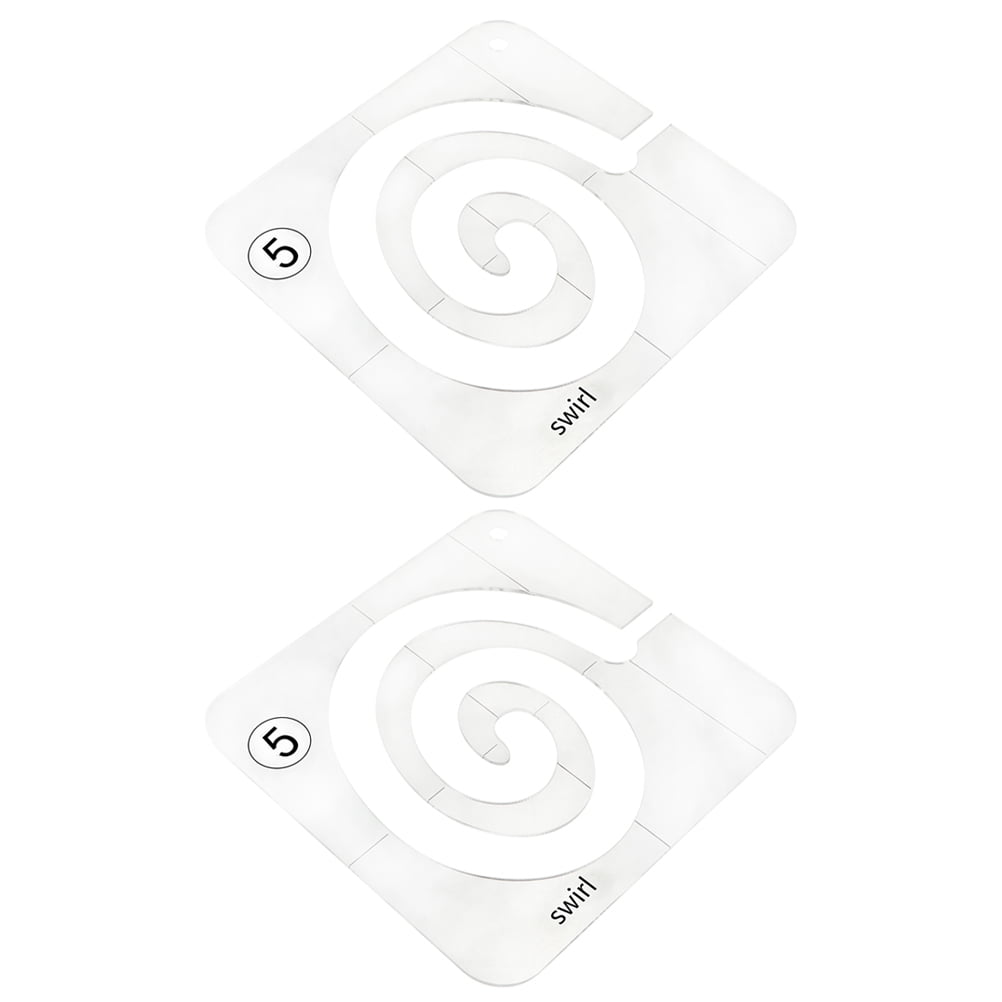 Milisten 2Pcs Transparent Acrylic Quilting Rulers Multi Function ...