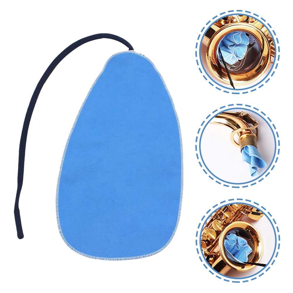 Milisten Musical Instrument Cleaner Blue Artificial Suede Velvet 2Pcs ...