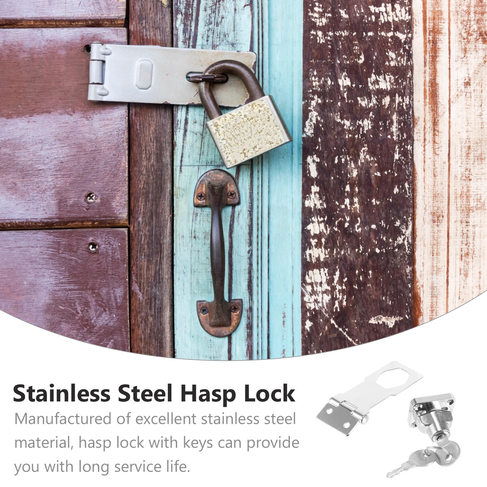 Milisten 2Set Small Hasp Locks for Cabinet with Simple and Delicate ...