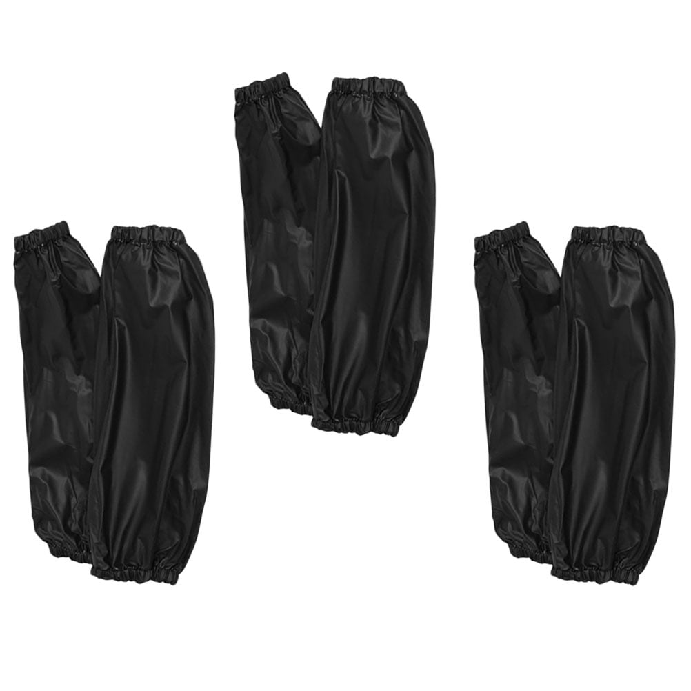 Milisten 3 Pairs Black PVC Arm Protectors for Men in Cooking and ...
