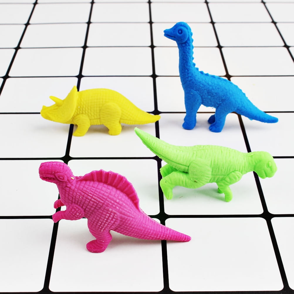 Milisten 30 Pcs Dinosaur Eraser Cartoon Erasers Stationery Animal ...