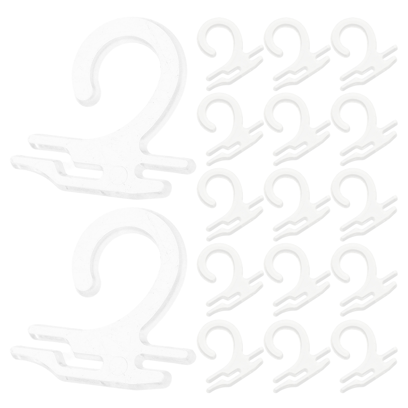 Milisten Retail Packaging Hooks Sock Hooks Transparent Plastic Pe ...