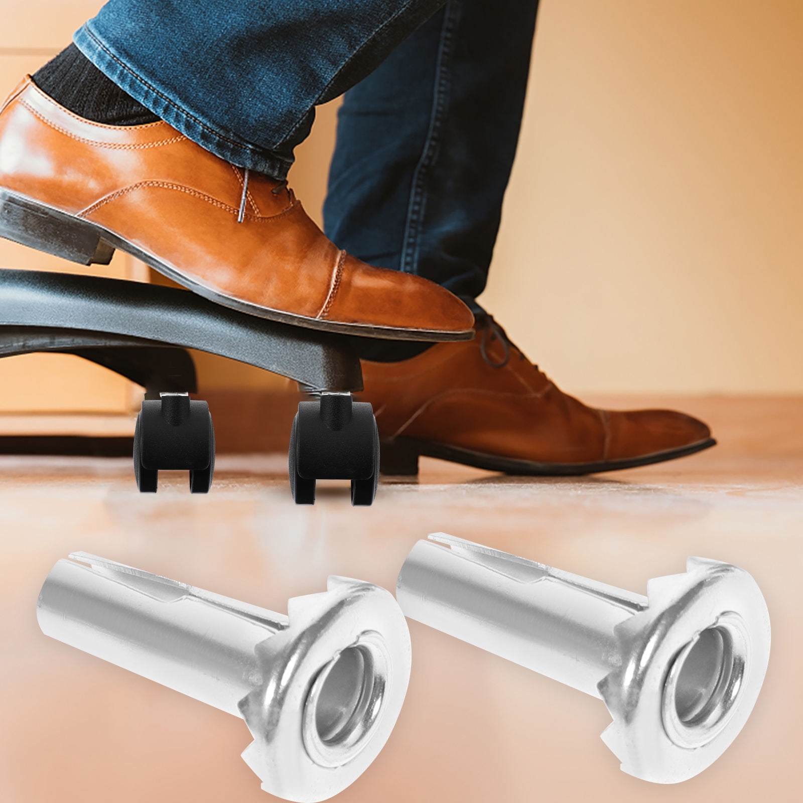 Milisten 30Pcs Iron Caster Sockets for Wood Furniture Wheel Connection ...