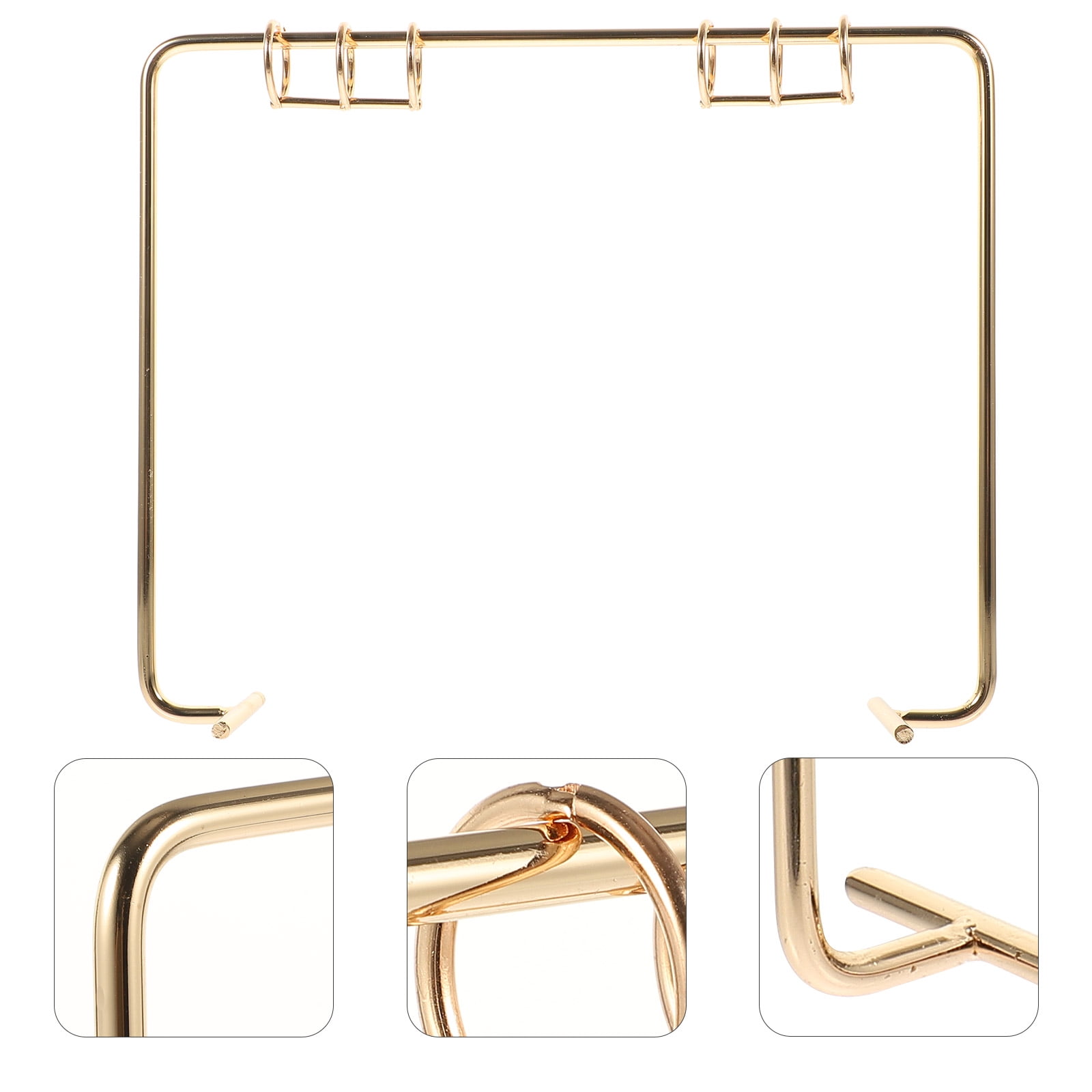 Milisten Desk Calendar Bracket Golden Iron 1Pcs 9.3x7.5x2In - Walmart.com