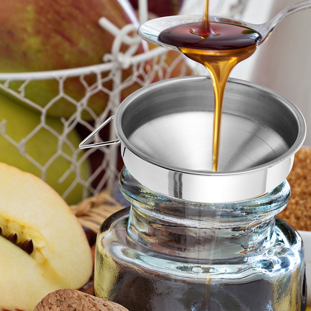 Milisten 3Pcs Metal Funnel Set for Home Use in 4x3x3in Size with ...