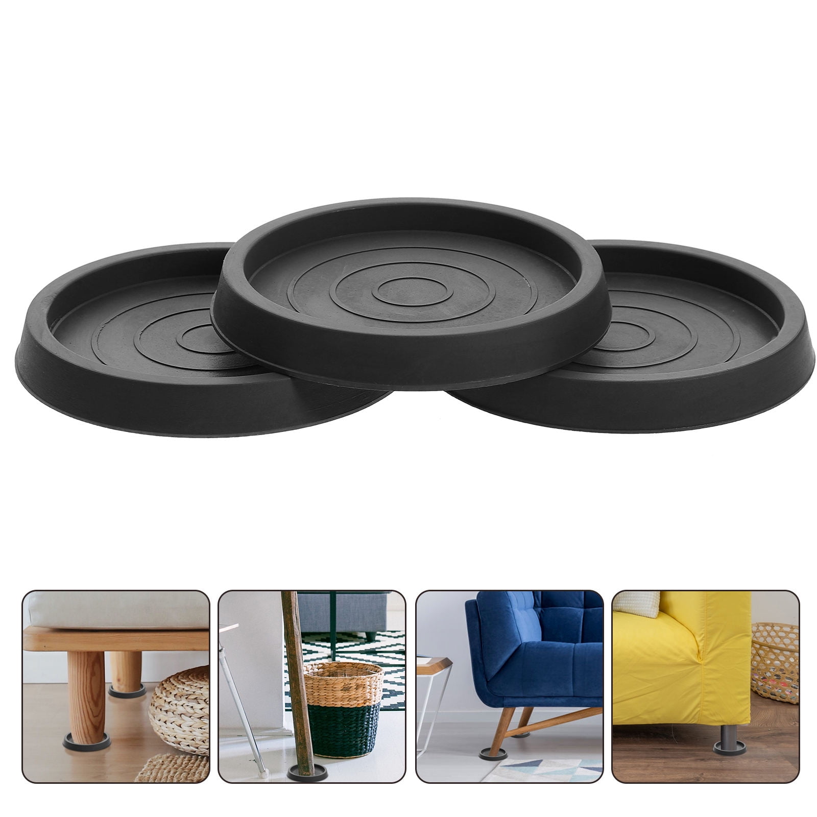 Milisten 4 Pcs Prevent Anti-slip Caster Cup Patio Chair Coaster 6.3x6 ...