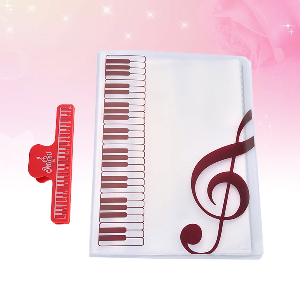Milisten 40 Sheets A4 Music Book Folders Piano Score Band Choral Insert ...