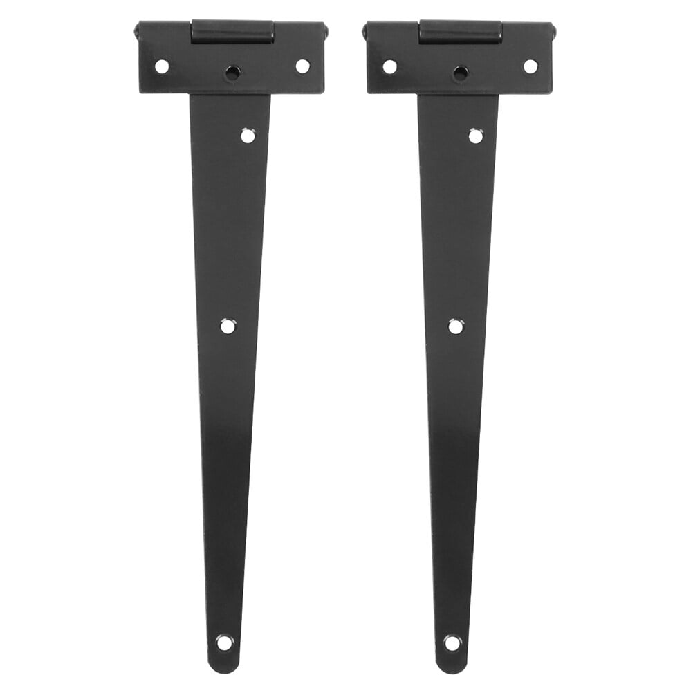 Milisten T Shape Hinges Iron Zinc Coating Black for Indoor Installation ...