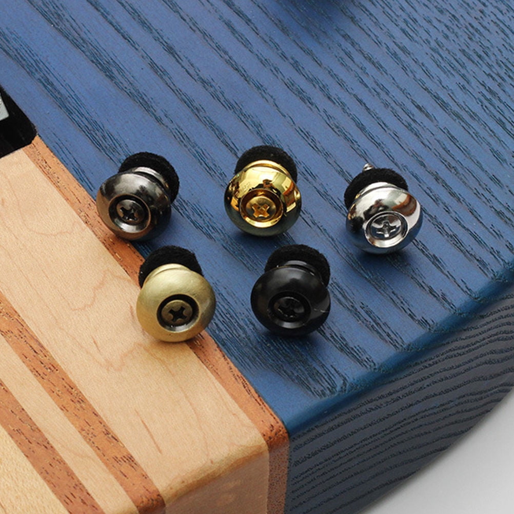 Milisten 4Pcs Bass Guitar Strap Locks Square Guitar Strap Lock Button ...