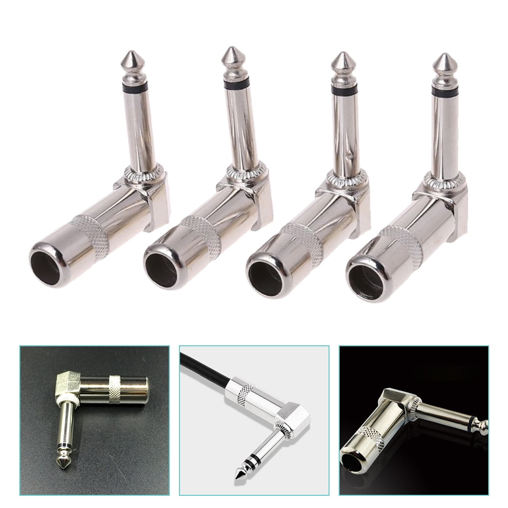 Milisten 4Pcs Break Resistant Electric Guitar Hardware Right Angle Plug ...