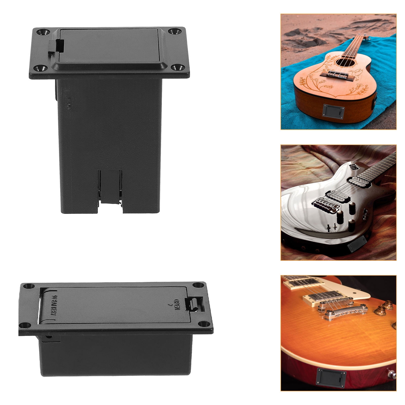 Milisten 4Pcs Compact Guitar Battery Box for Bassists and KTV - Walmart.com