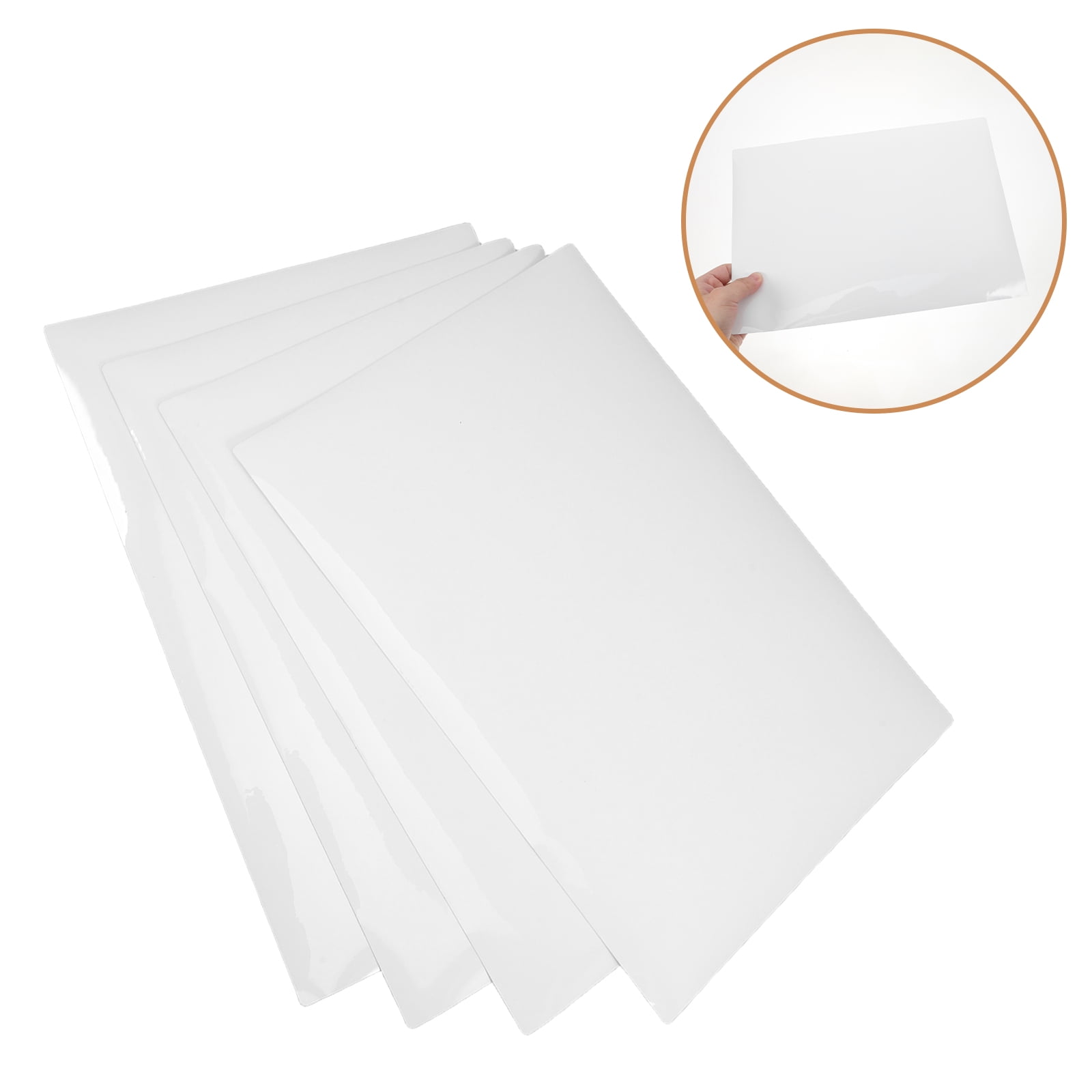 Milisten 4-Pack Dry Erase Whiteboard Stickers Washable Frameless Wall ...