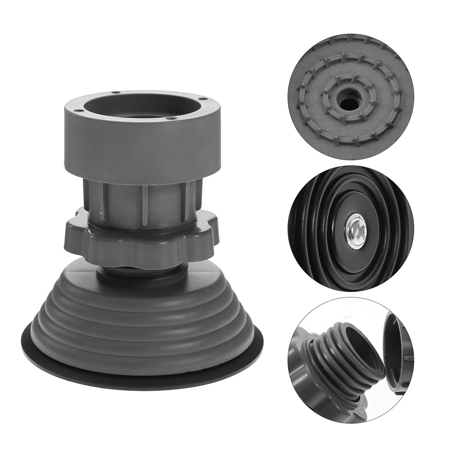 Milisten Washing Machine Pedestal Anti Slip 4Pcs Grey Plastic - Walmart.com