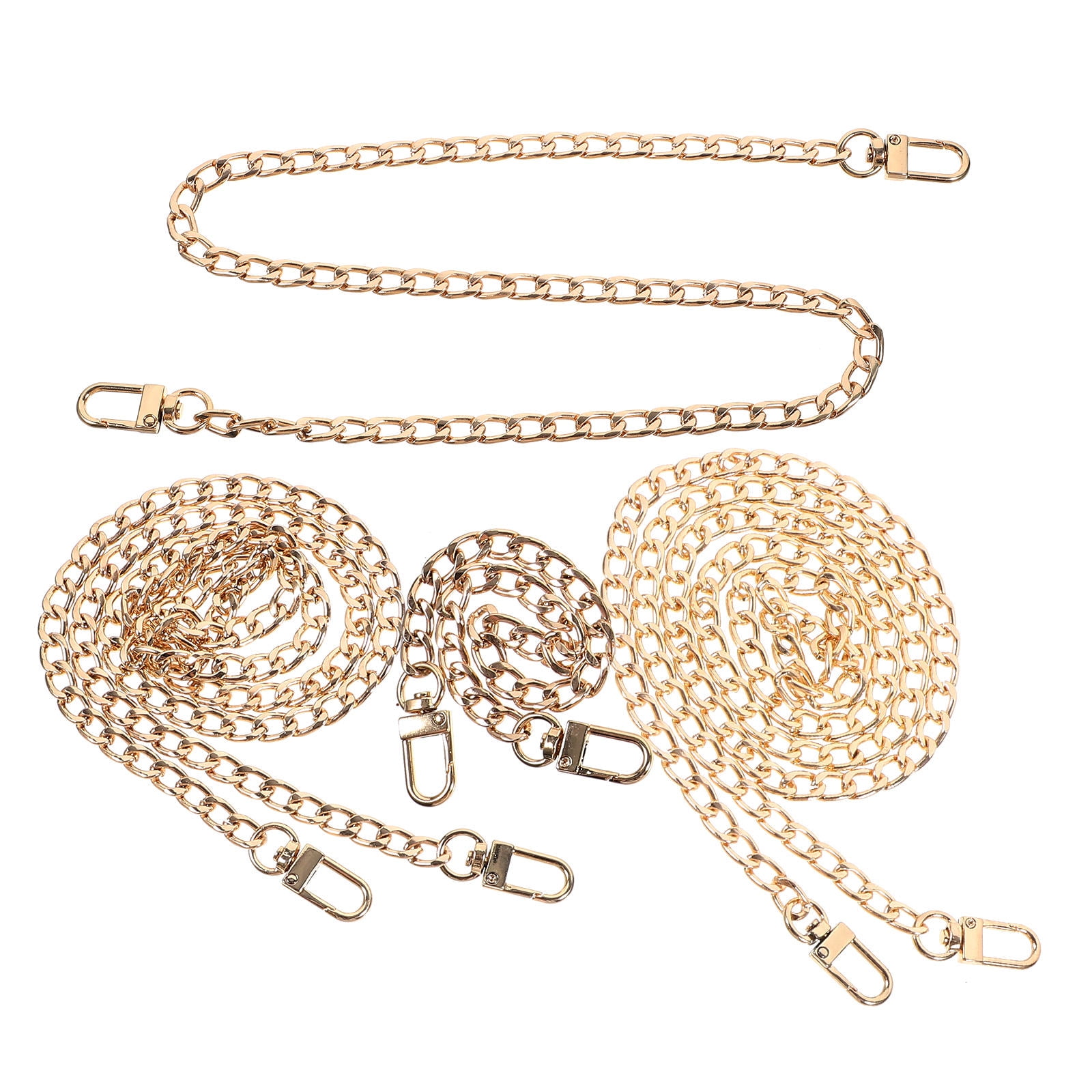 Milisten 4Pcs Handbag Replace Chain Golden Iron Metal Bag Chain for Diy ...