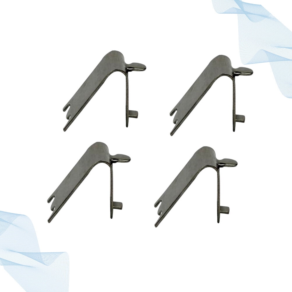 Milisten 4Pcs Refrigerator Freezer Clamp Silver Metal Shelf Support for ...