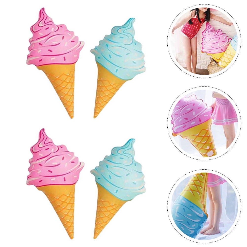 Milisten 4pcs Inflatable Ice Cream Pool Float Toy Photo Props for ...