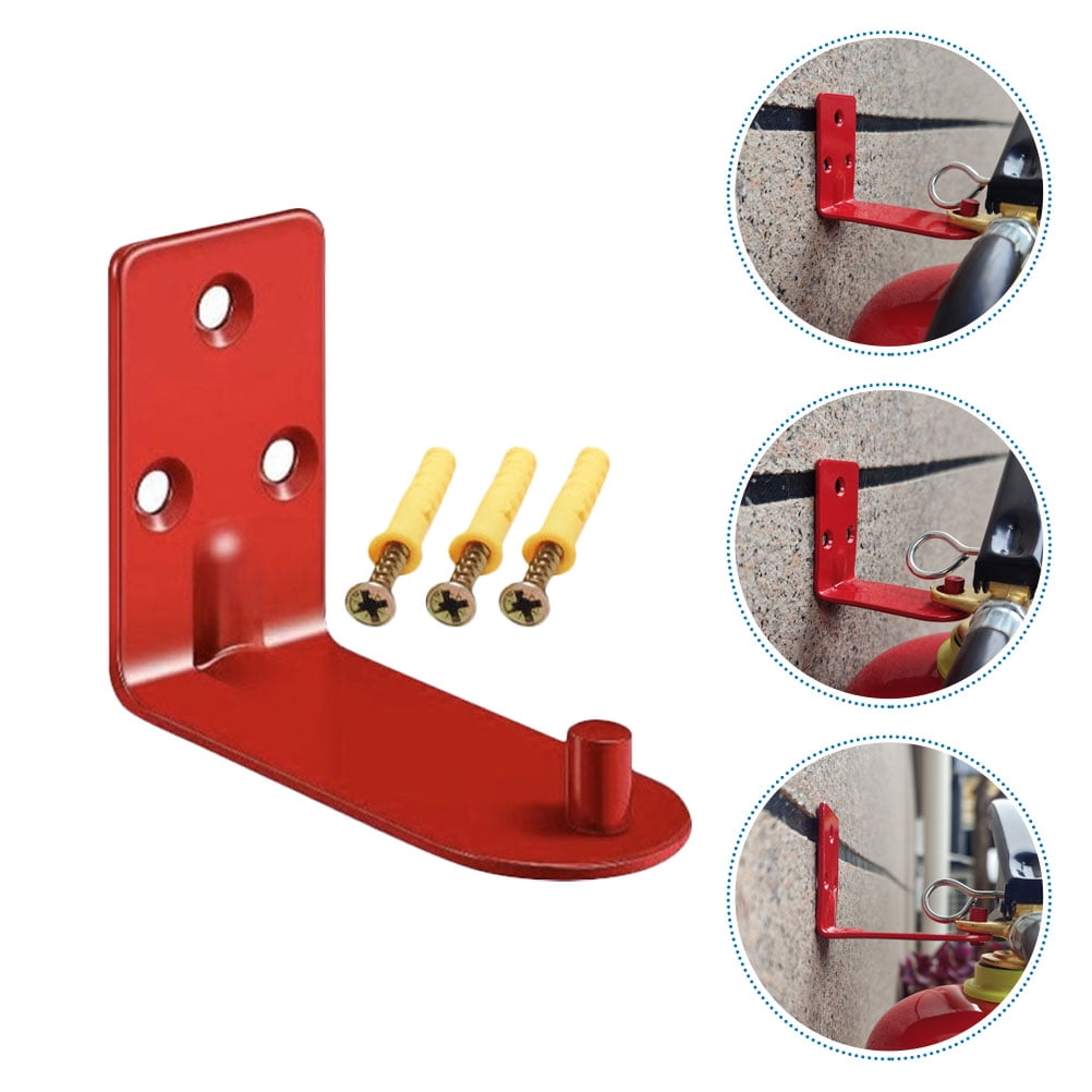 Milisten 4pcs Wall Fire Extinguisher Hooks Fire Extinguisher Brackets ...