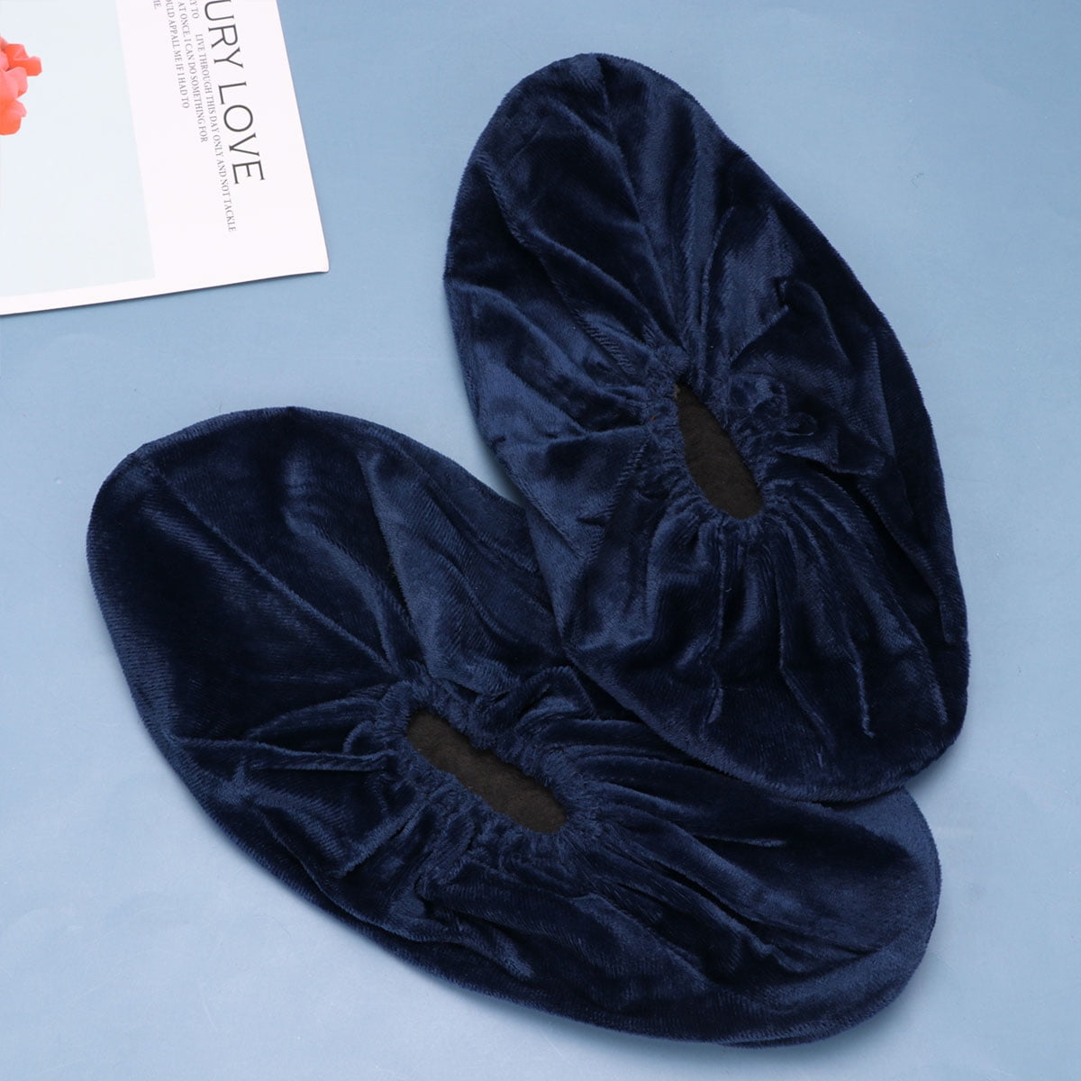 Milisten 5 Pairs Protective Foot Covers Wear Resistant Blue for Adults ...
