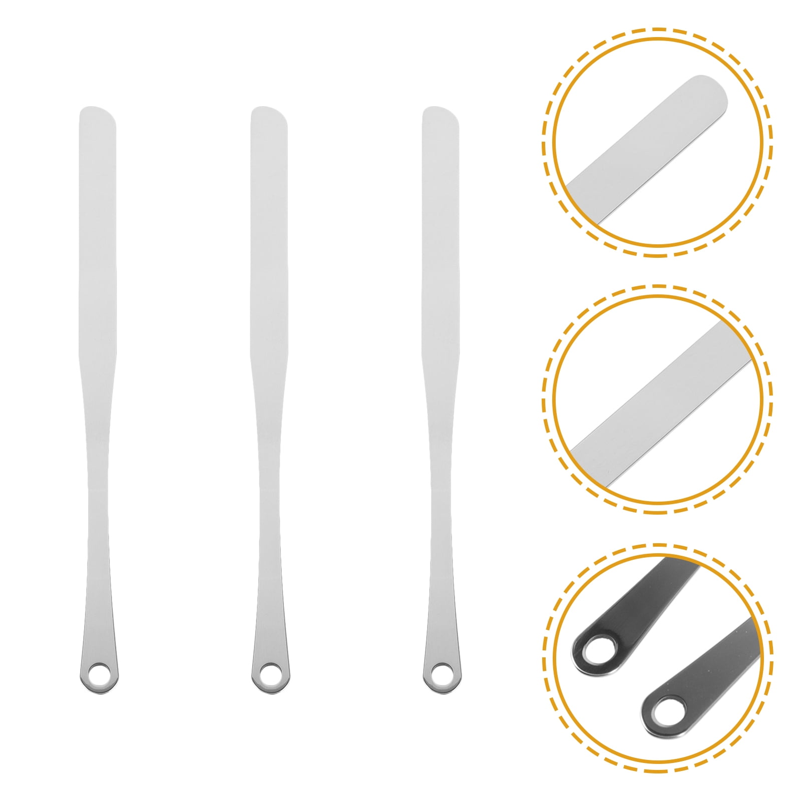 Milisten Makeup Long Spatula Foundation Spatula 3Pcs 420 Material Home ...