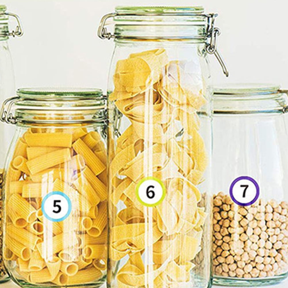 Milisten 500Pcs Round Number Stickers Self Adhesive for Handmade ...