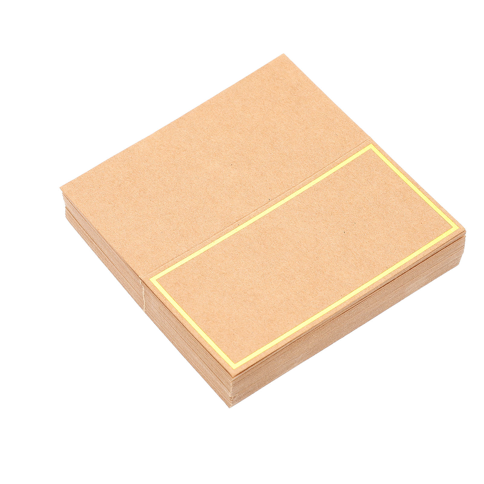 Milisten 50Pcs Golden Square Iridescent Paper Place Cards for Wedding ...