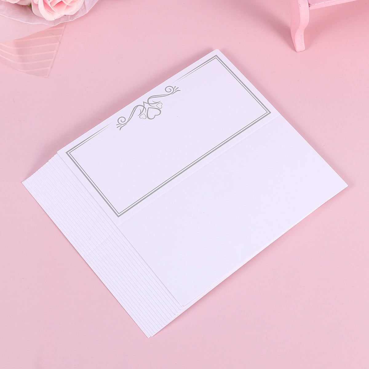 Milisten 50Pcs White Seat Assignment Cards Paper for Engagement ...