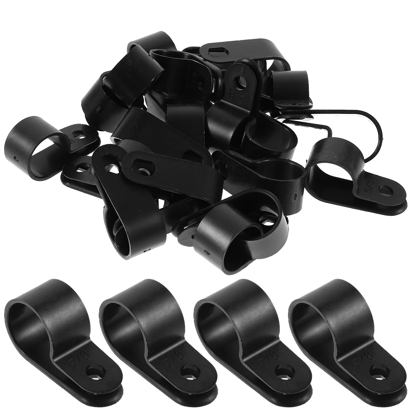 Milisten 50Set R-Type Cable Management Clip for Wall Mounting and ...